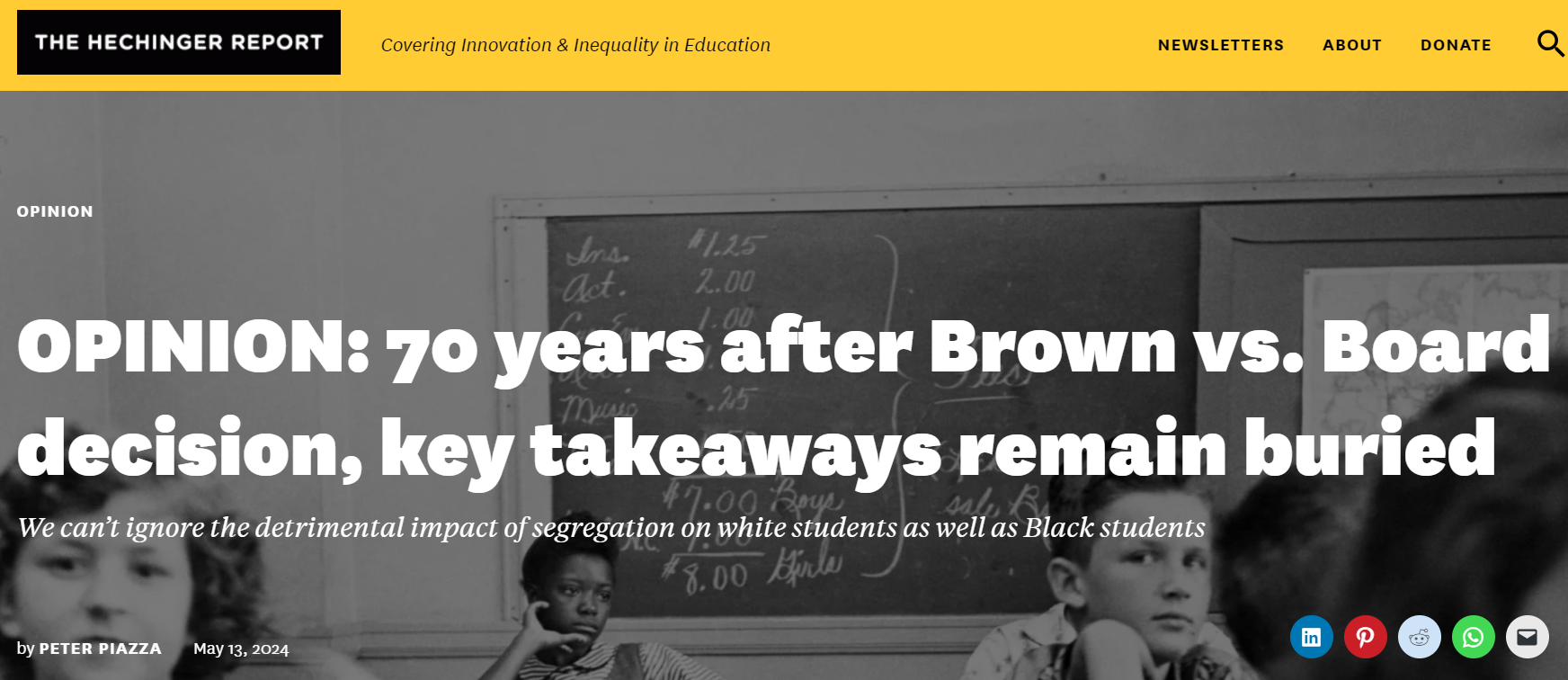 Threats to democracy in white student segregation | School Diversity ...